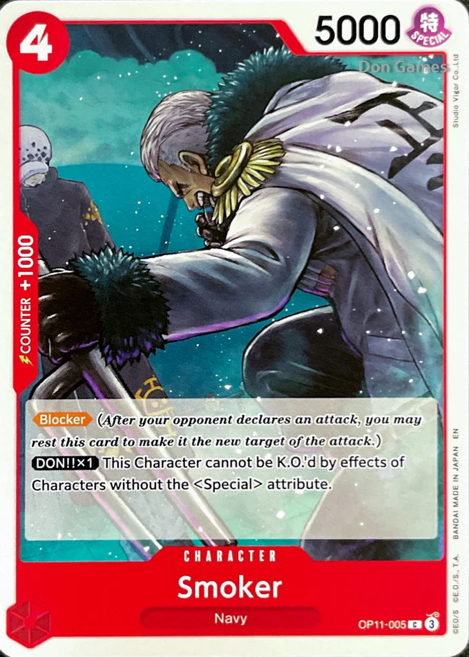 Smoker OP11-005 2nd Anniversary Character Card One Piece TCG ...